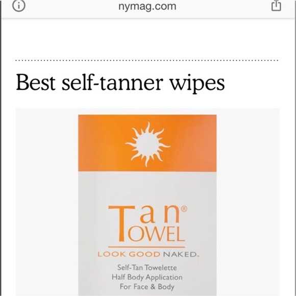 Tan Towel | Bath & Body | Nwt Tantowel Self Tan Towelettes 4 Pack ...